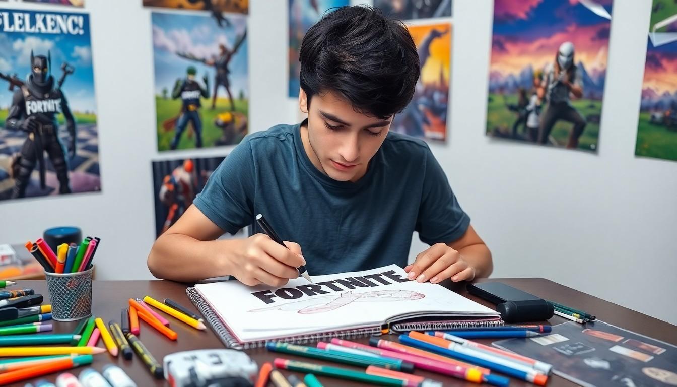 Fortnite Logo Drawing: Master the Iconic Emblem in Simple Steps ...
